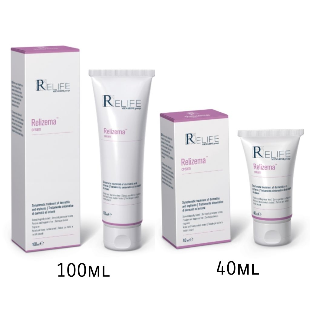 Relife Relizema cream 100ml 40ml ครีมปกป้องผิวบอบบางแพ้ง่ายของเด็กและ ...