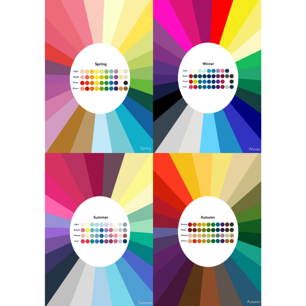 ส่งไวจากกทม Personal Color Chart personalcolor Face personal color test ...