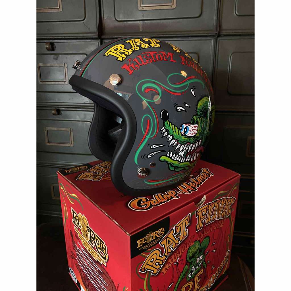 Gallop X Rat Fink mouse Fink joint limited helmet narrow version small ...
