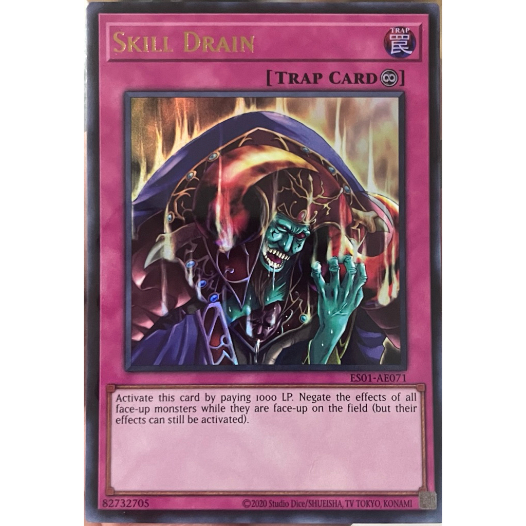 Yugioh Asia-Eng [ES01-AE071] Skill Drain (Ultra Rare) การ์ดยูกิแท้ถูก ...