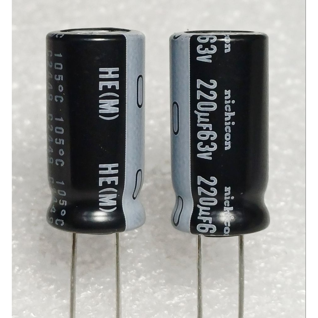 Nichicon HE 220uf 63v capacitor ตัวเก็บประจุ คาปาซิเตอร์ | Shopee Thailand