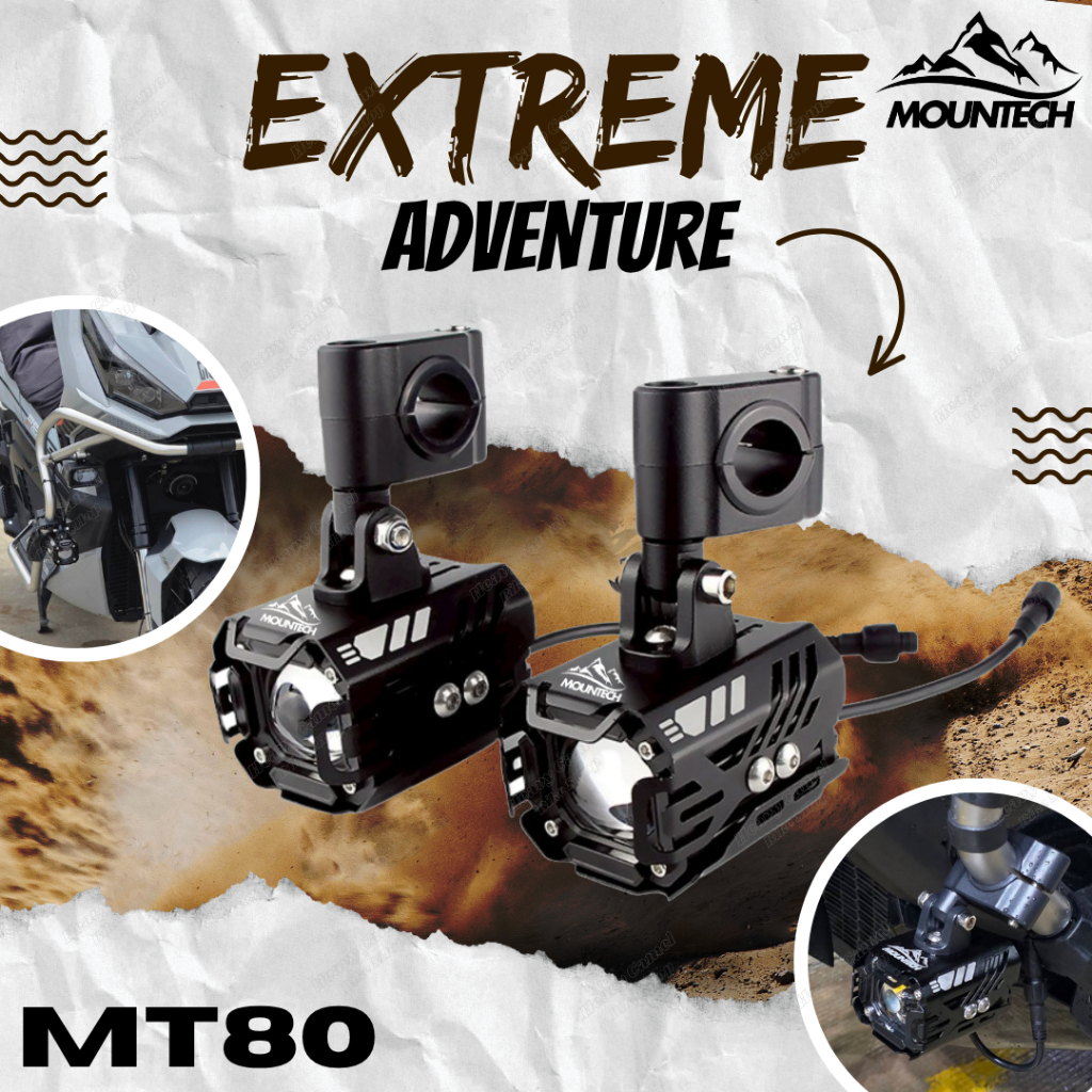 ชุดไฟสปอร์ตไลท์ MOUNTECH MT80 กำลังไฟ 80W ไฟ 2 สี ขาว + เหลือง | Shopee ...