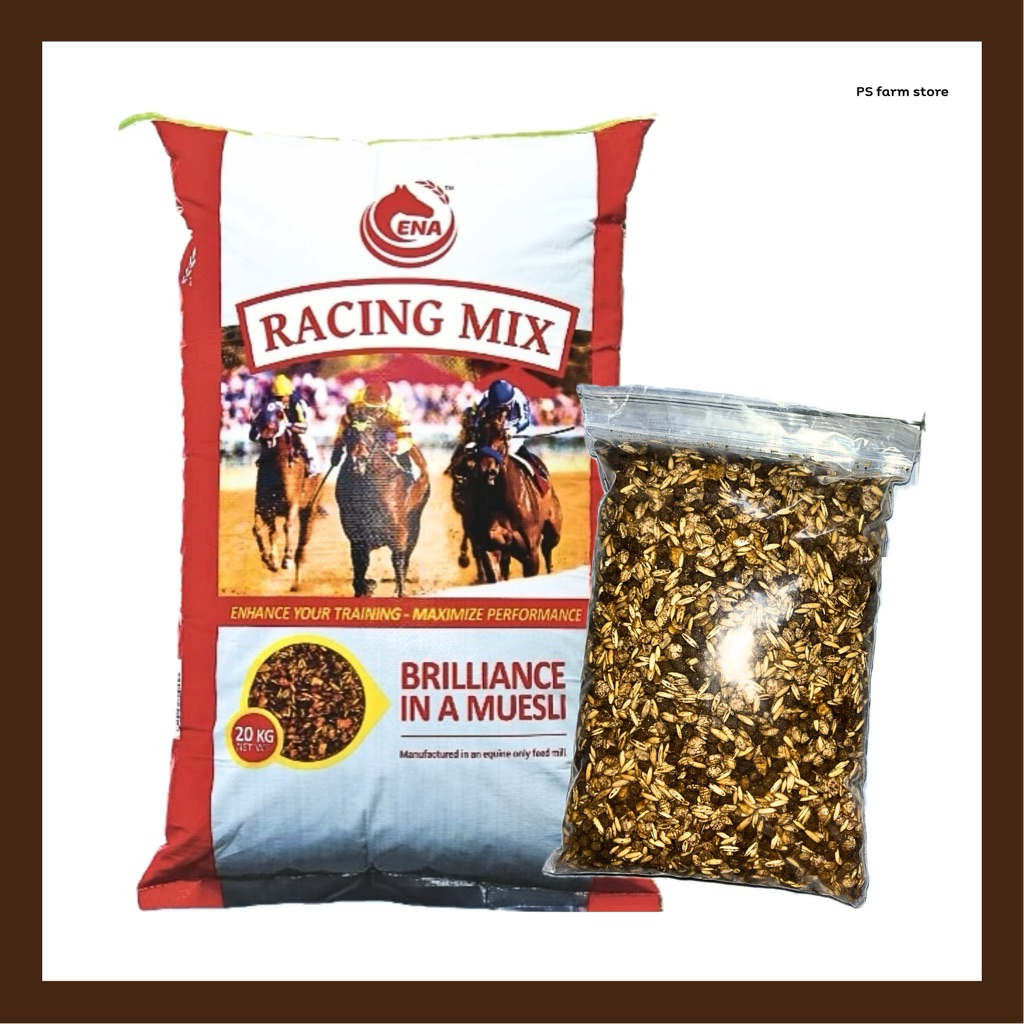 ENA Racing Mix อาหารม้าแข่ง แบ่งขาย 1 กิโลกรัม เพิ่มความฟิต แข็งแรง ให้ ...