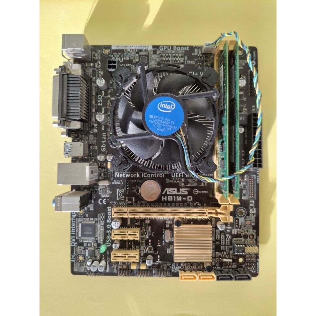 cpuพร้อมmainboard+ram intel core i7 4790+asus h81md+ram16gb | Shopee Thailand