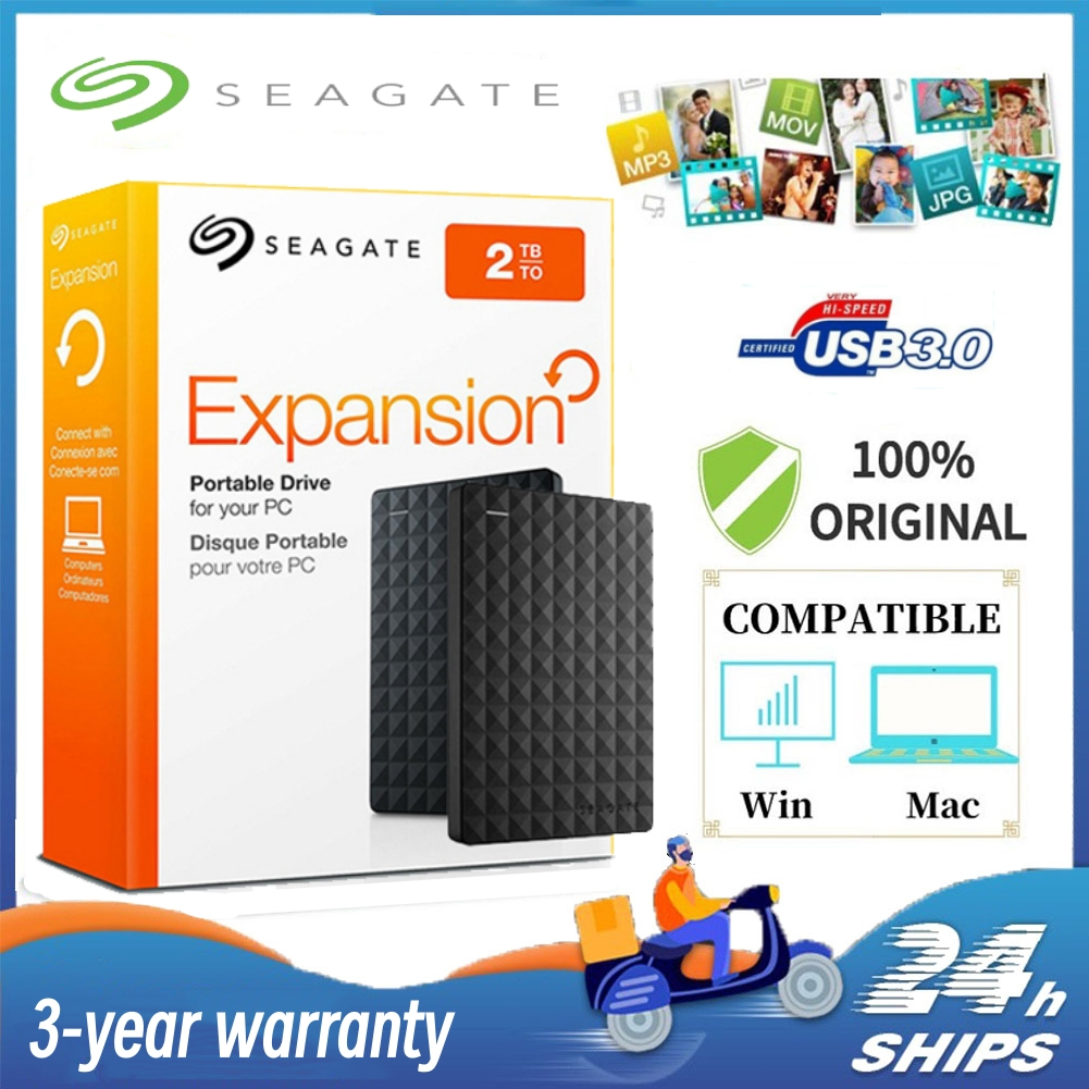 Seagate External Hard Disk ของแท้ ฮาร์ดไดรฟ์ภายนอก 1TB/2TB/4TB HDD USB3 ...