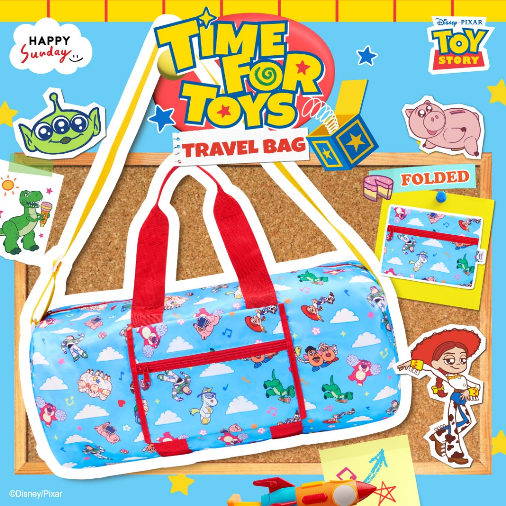 TIME FOR TOYS TRAVEL BAG | กระเป๋าเดินทางพับได้ลายทอยสตอรี่ | Shopee ...