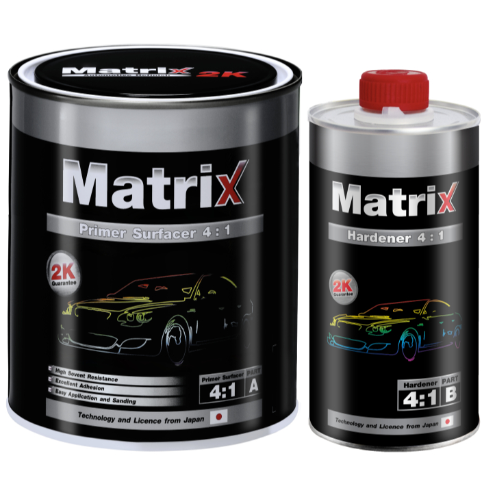เมทริกซ์ สีรองพื้น 2K 4:1 สีรองพื้นเทา (Matrix Primer Surfacer 2K 4:1 ...