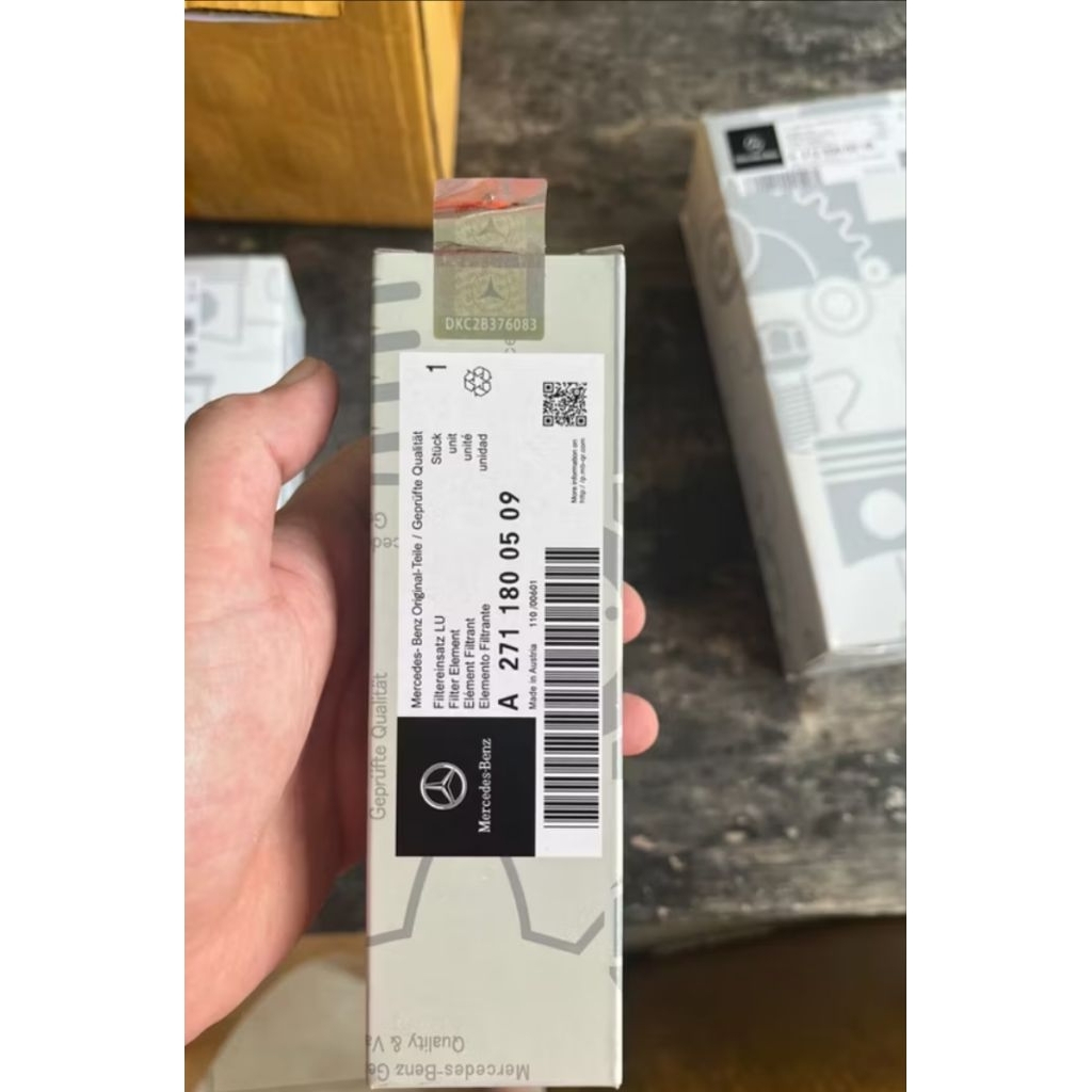 ไส้กรองน้ำมันเครื่อง mercedes benz เบนซิน M271 EVO รหัส A271-180-05-09 ...
