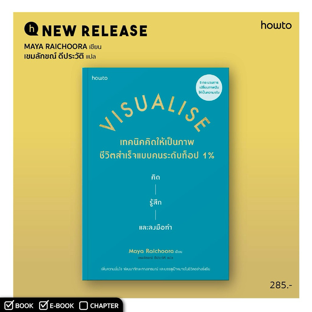 Visualise เทคนิคคิดให้เป็นภาพ ชีวิตสำเร็จแบบคนระดับท็อป 1% : Howto ...