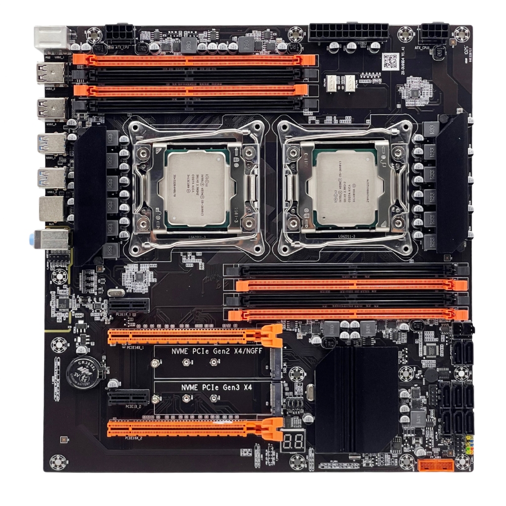 X99 Dual Xeon E5 2698V3 Set Dual CPU MB Cooler Memory ชุด 32/64 Core ...