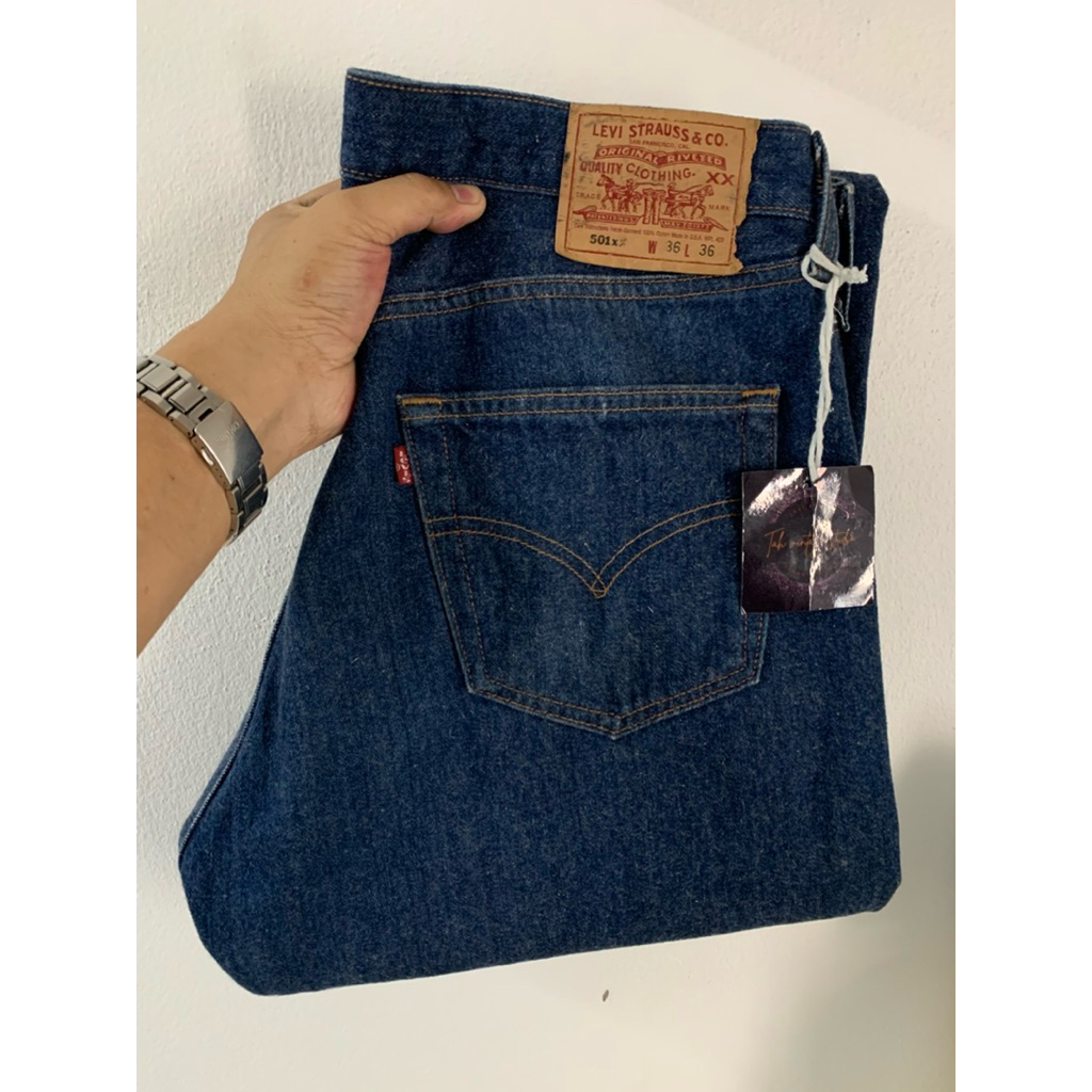 Levi’s 501xx หมึกดำ VTG.90 Made in USA Size 36/36 (ขนาดจริงดูตรงรายละเอียดสินค้า) | Shopee Thailand