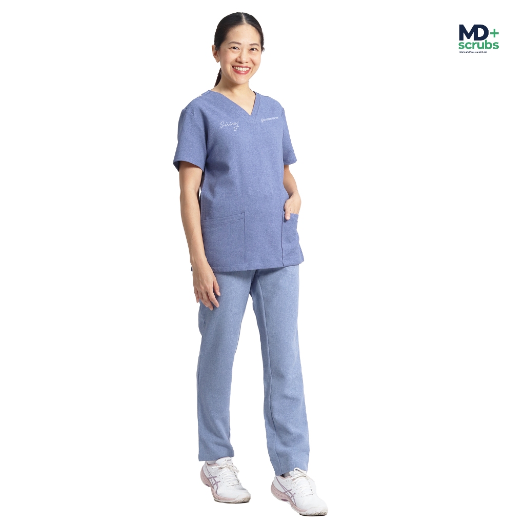 ชุดสครับผู้ช่วยพยาบาล ผู้หญิง (เฉพาะศิริราช) MD Scrubs plus -ชุดเซ็ท ...