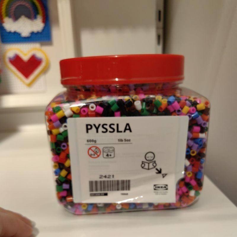 IKEA แท้ค่ะ ขายถูกมากๆ ลูกปัด คละสี ขนาด 600 กรัม PYSSLA พึซล่า อิเกีย ...
