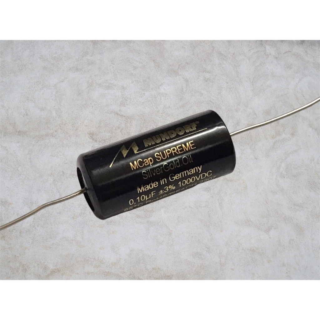 Capacitor Mundorf M Cap Supreme Silver/Gold/Oil ค่า 0.1uF - 0.47uF ...