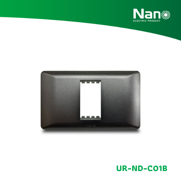 NANO แผงหน้ากากขอบมน ขนาด 1 ช่อง Nordic series (1 ชิ้น/กล่อง) รุ่น UR-ND-C01 | Shopee Thailand