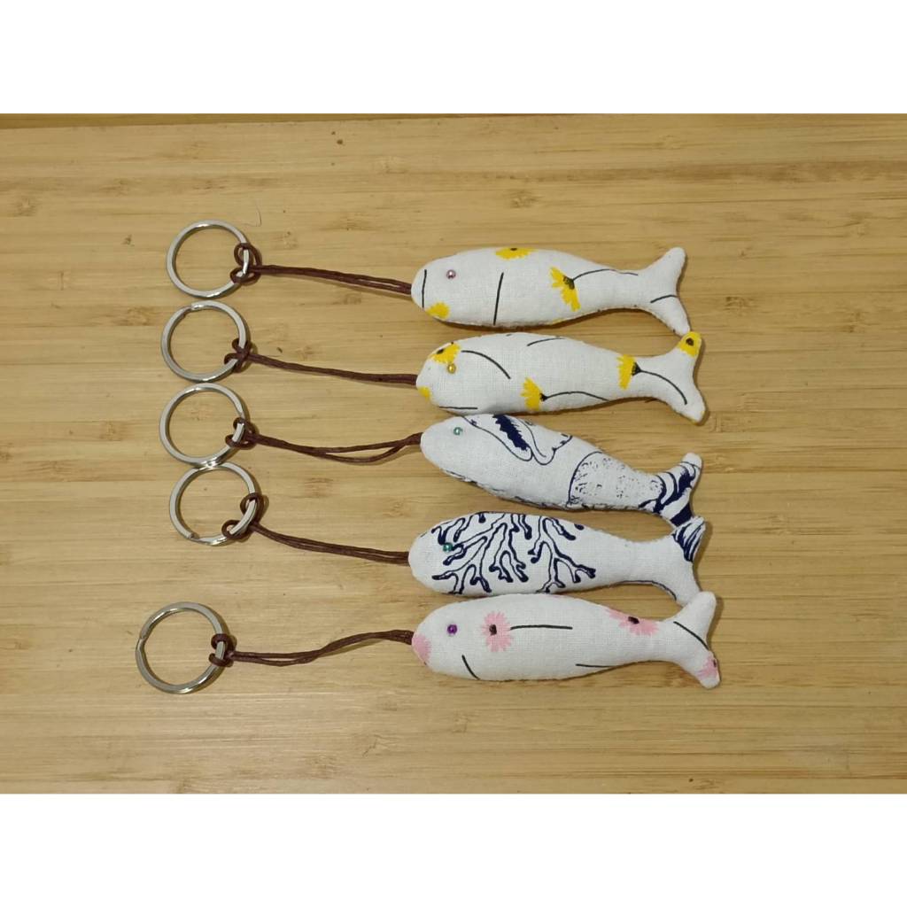 พวงกุญแจปลา Keychain-fish งานแฮนด์เมด | Shopee Thailand