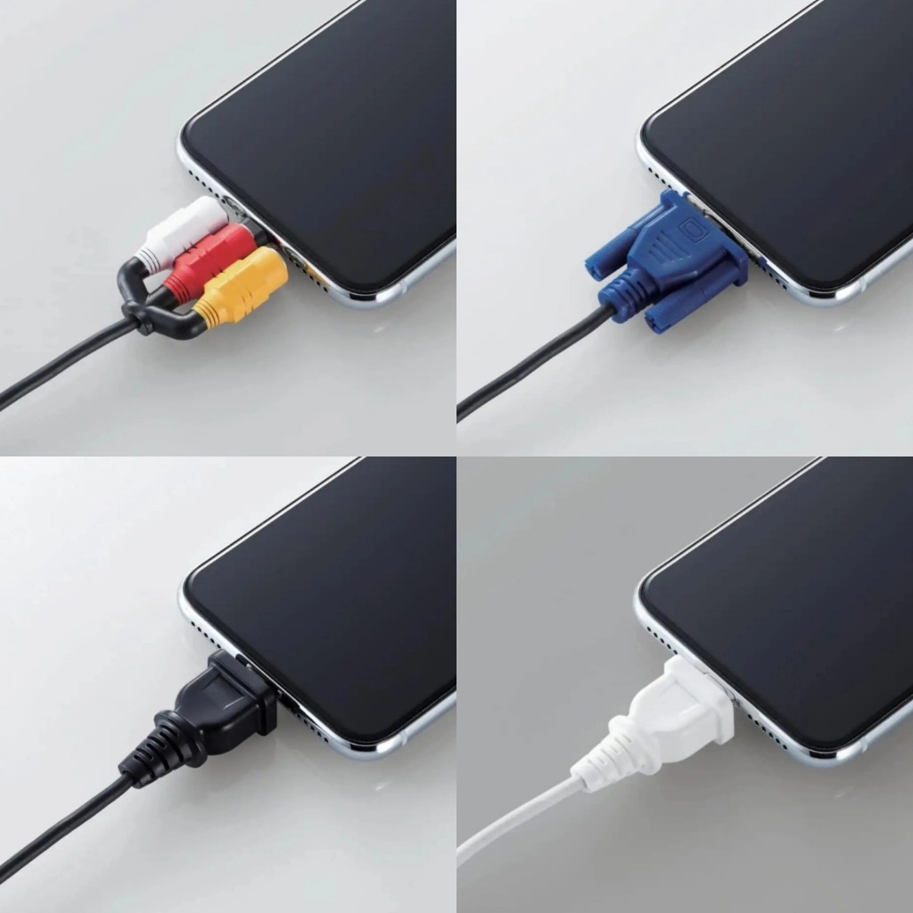 Elecom Cable Bite ในรูปแบบพอร์ตยุค 90's | Shopee Thailand