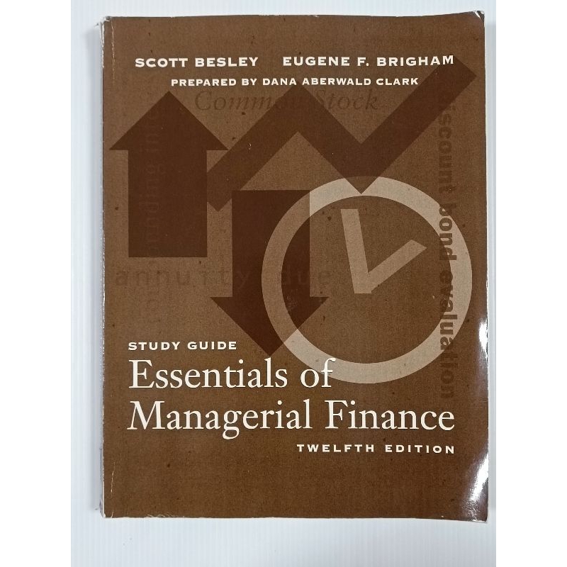 หนังสือTextBookภาษาอังกฤษ Essential of Managerial Finance (12th Edition ...