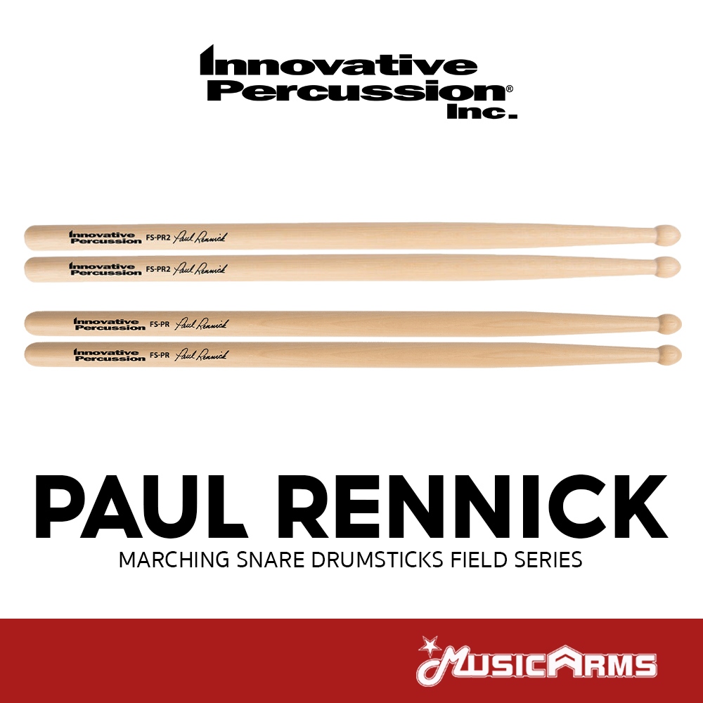 Innovative Percussion FS-PR / FS-PR2 ไม้กลองสแนร์มาร์ชชิ่ง Paul Rennick ...