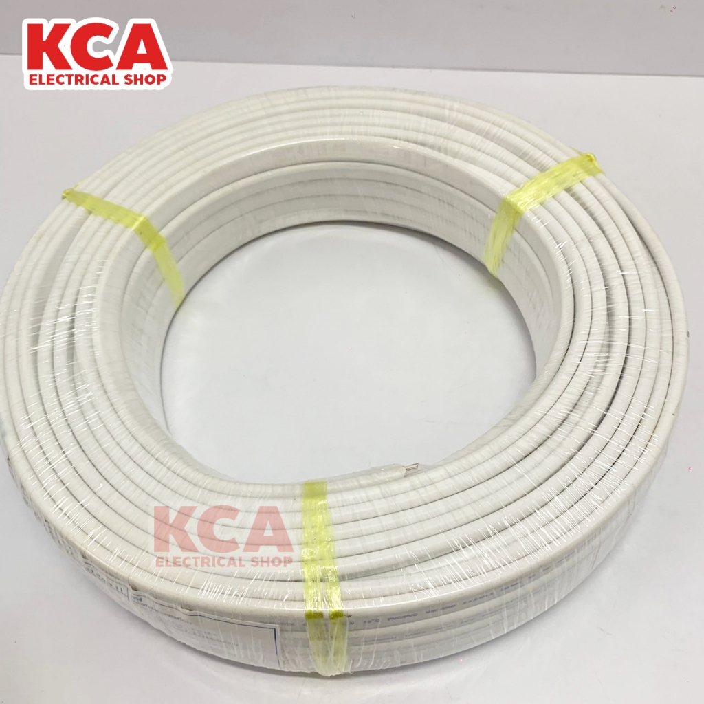 BCC สายไฟ VAF-GRD 2x2.5/1.5 บางกอกเคเบิ้ล Bangkok CABLE ความยาว 20 เมตร 30 เมตร ((สายปีเก่า ...