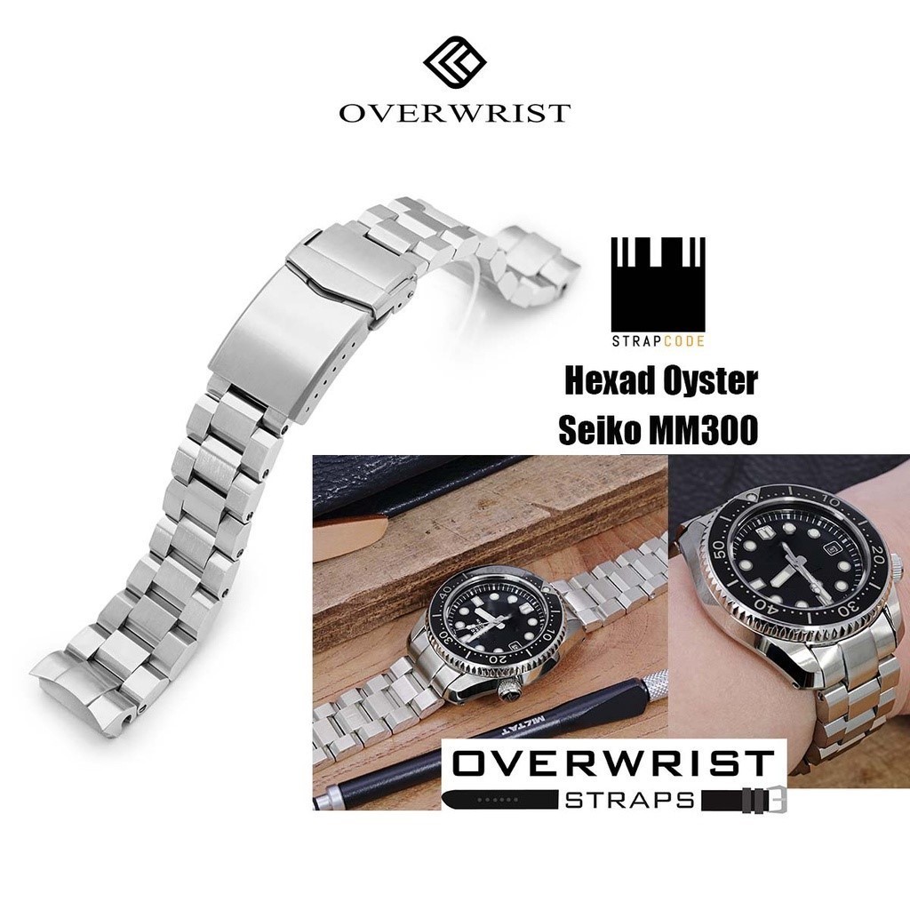 สายนาฬิกา รุ่น Strapcode Hexad Oyster for Seiko MM300, MM200 | Shopee ...