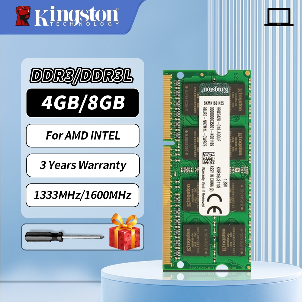 [กรุงเทพฯ sent] Kingston 4GB 8GB DDR3 RAM 1333MHZ 1600MHZ DDR3L Memory SODIMM PC3 12800 RAM for ...
