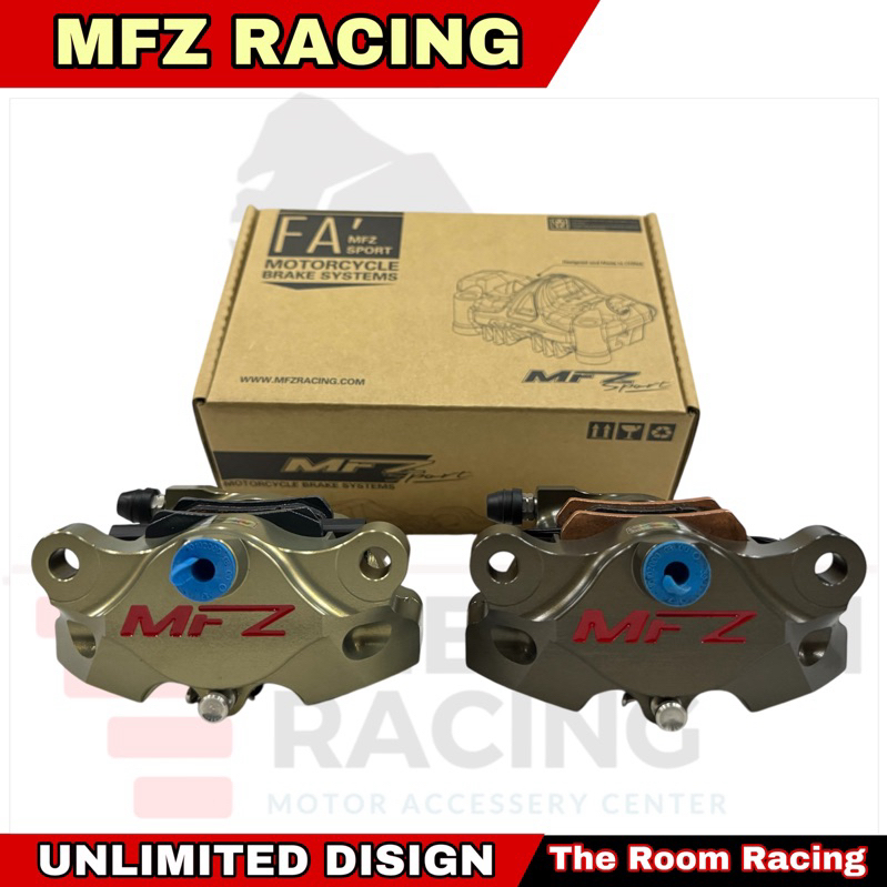 ปั๊มด้วง MFZ ของแท้ MFZ Racing แท้ 2 pot ⚠️พร้อมกล่องและ น็อตเลส สีเข้น ...