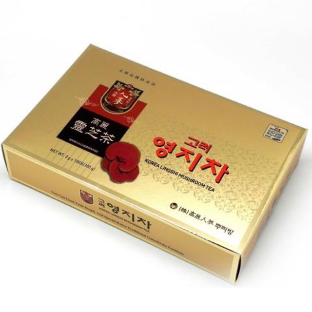 (1กล่อง100ซอง) ชาเห็ดหลินจือ พร้อมส่งไทย Korea Linghi Mushroom Tea ชา ...