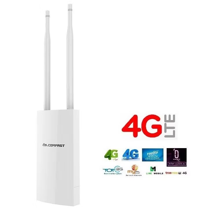 4G CPE Outdoor WiFi Router 300Mbps AP Waterproof รองรับ 3G,4G ทุก ...