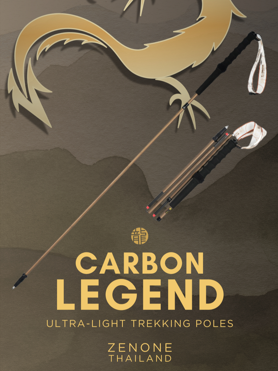 [ส่งฟรี] ไม้โพล ZENONE รุ่น Carbon LEGEND Trekking poles ไม้เท้าเดินป่า ...