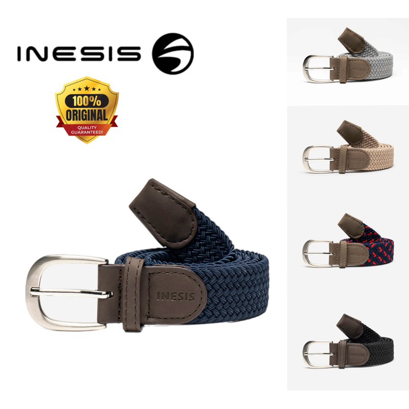 เข็มขัดถักแบบยืดได้สำหรับนักกอล์ฟ (สีกรมท่า/สีดำ/สีเทา/สีทูโทน) ยี่ห้อ ...