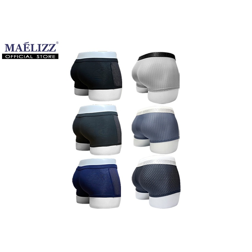 Maelizz กางเกงในผู้ชาย กางเกงชั้นใน เกงในแบบขาสั้น กางเกงซับใน Boxer (1ชิ้น) #390 #38X #323 KZ1 ...