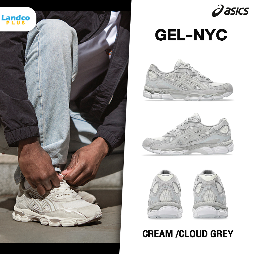 Asics รองเท้าผ้าใบ รองเท้าลำลอง GEL-NYC Cream Cloud Grey UX 1203A663-101 (4700) | Shopee Thailand