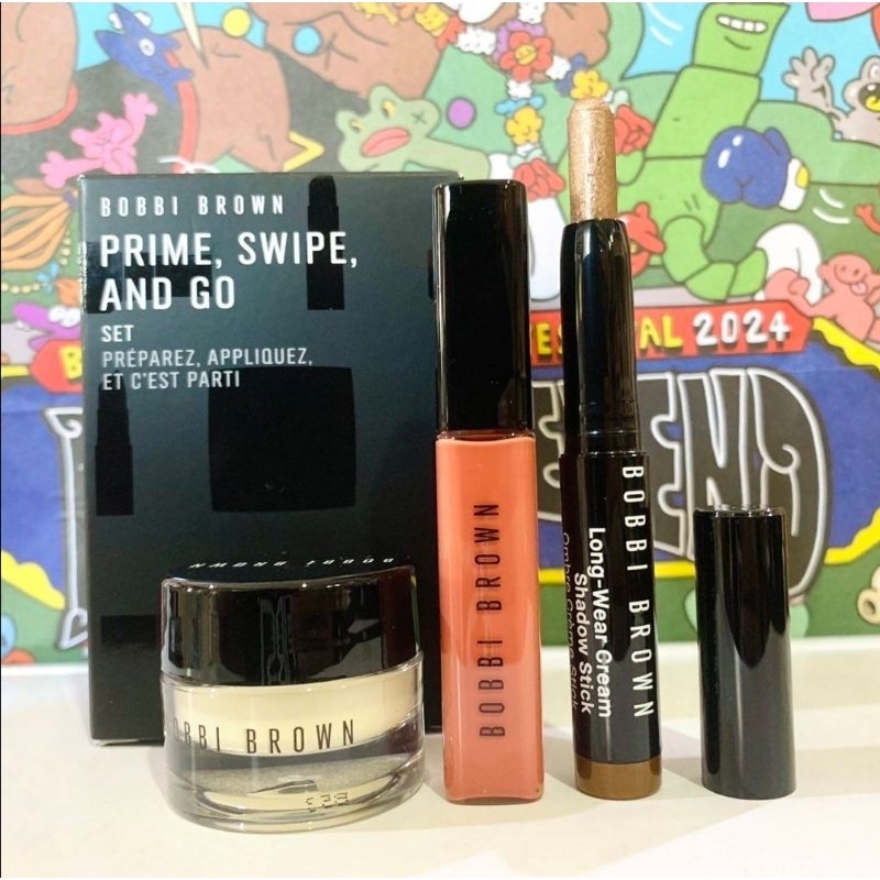 Bobbi Brown Prime Swipe and Go Set 3 pcs ฉลากไทย | Shopee Thailand