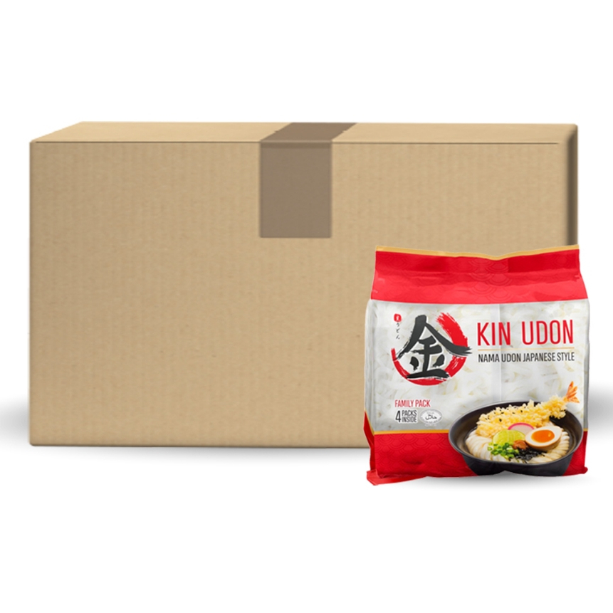 Kin Udon คิน เส้นอูด้งสด ยกลัง 48 ห่อ (ห่อละ 200 กรัม) | Shopee Thailand