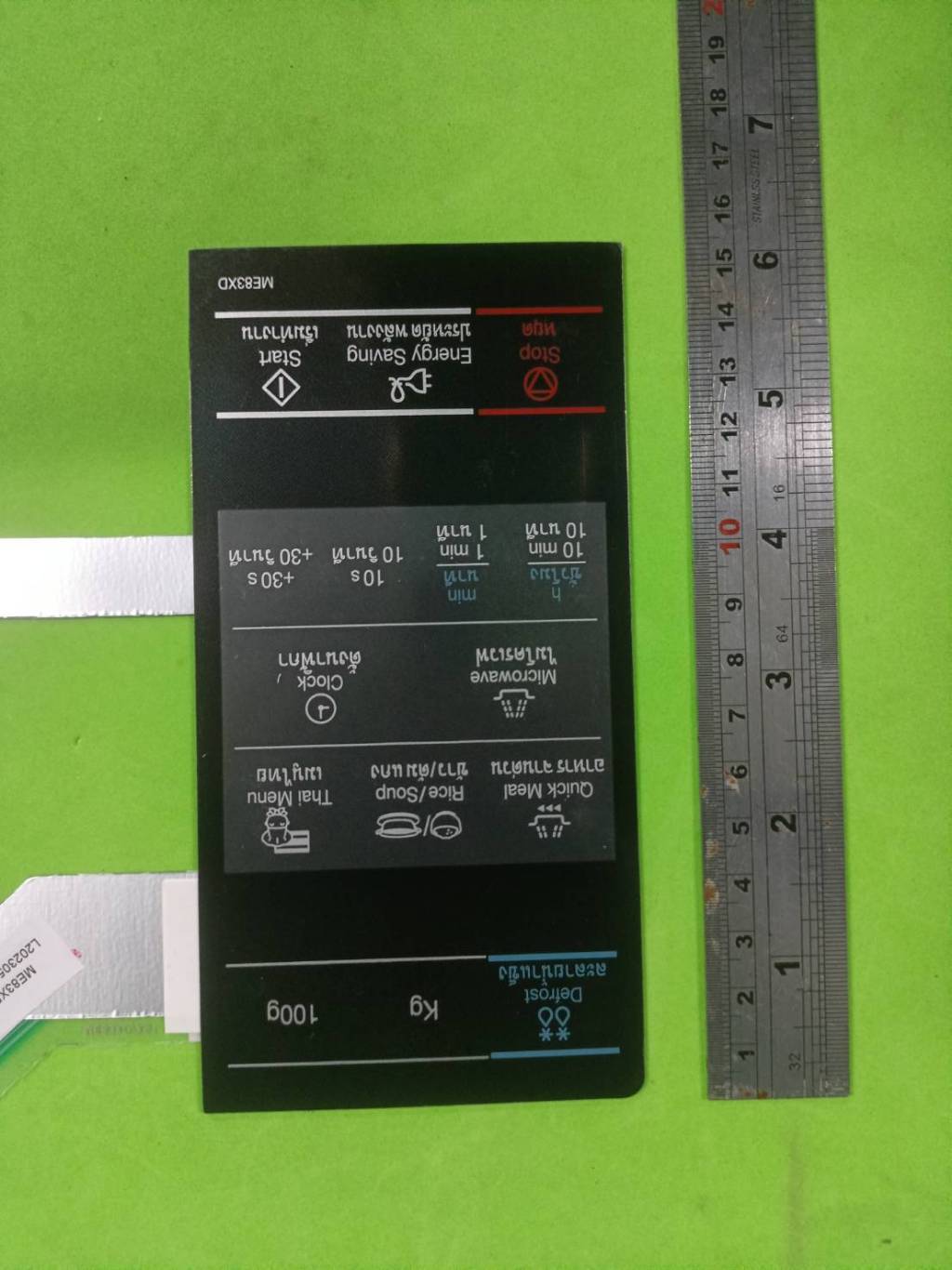 อะไหล่ของแท้/แผงหน้าปัด/ปุ่มกดชั้นนอกไมโครเวฟซัมซุง/SAMSUNG/ME83XD/XST ...