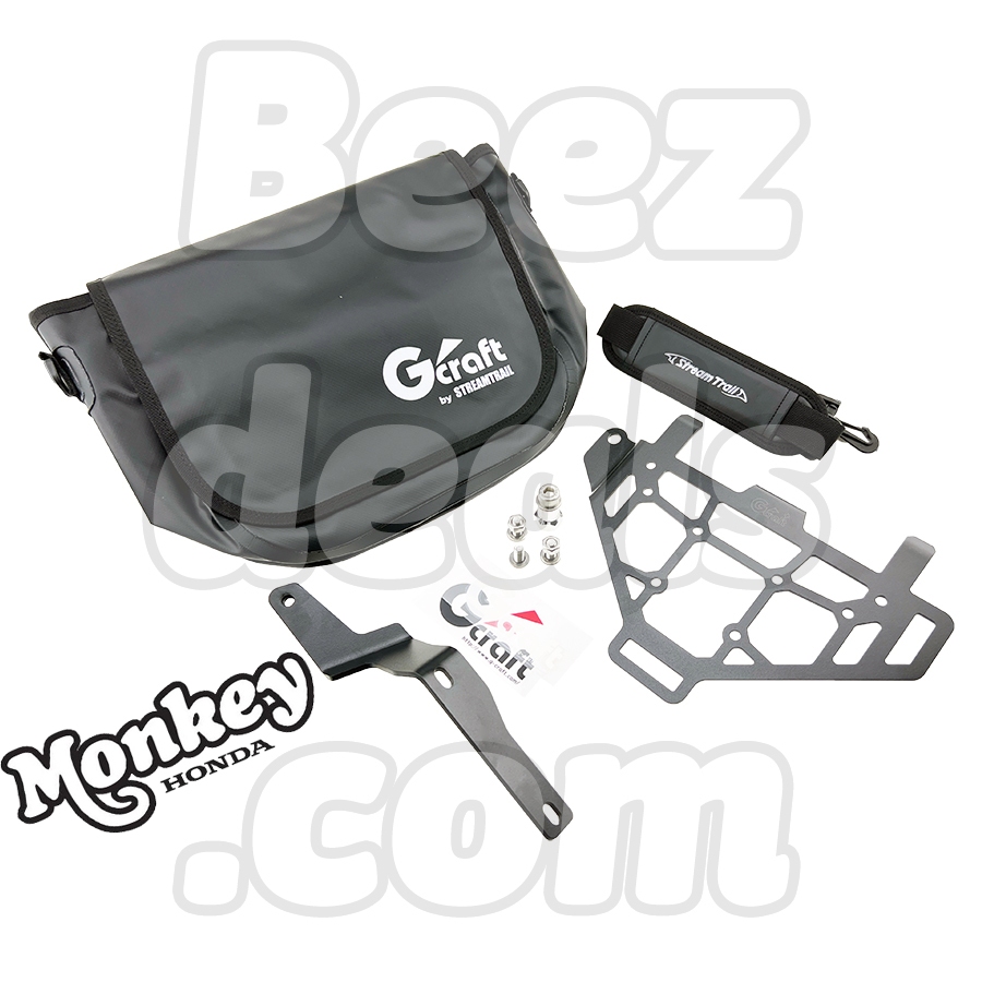 GCRAFT x STREAM TRAIL ชุดกระเป๋าข้าง + แร็คข้าง Honda Monkey 125 | Shopee Thailand