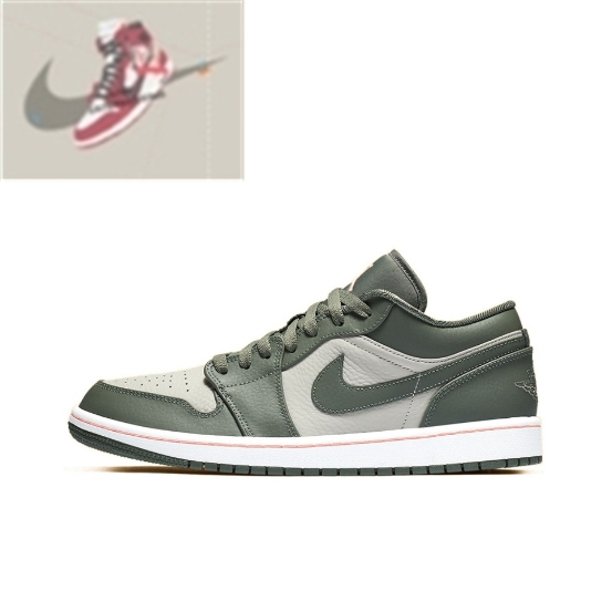 Jordan Air Jordan 1 Low Bean Paste Green ( ของแท้ 100 %) | Shopee Thailand