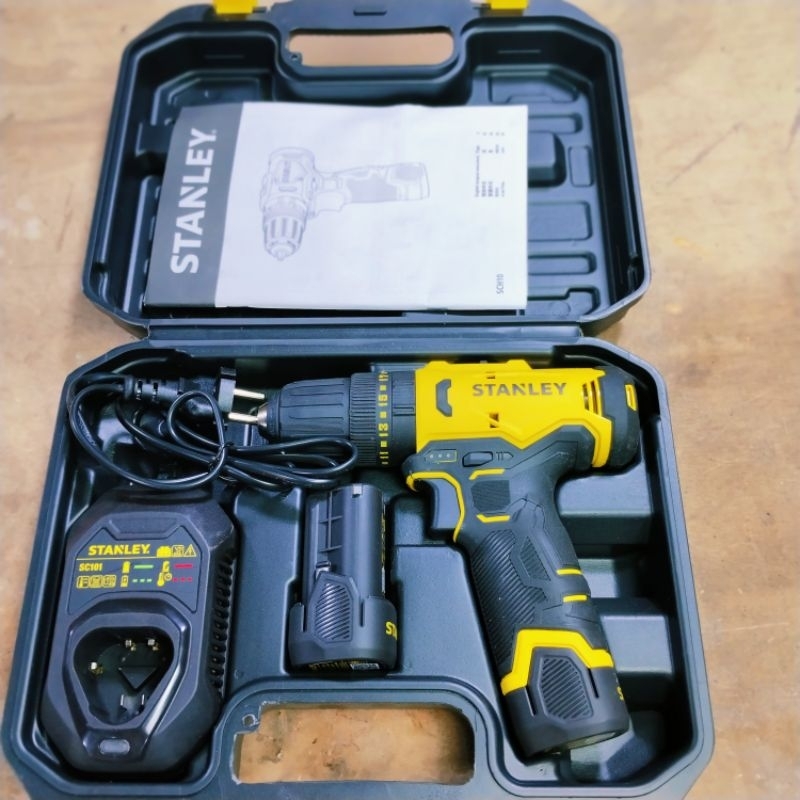 สว่านกระแทกไร้สาย STANLEY SCH 10D2K (เครื่องรีวิว) | Shopee Thailand