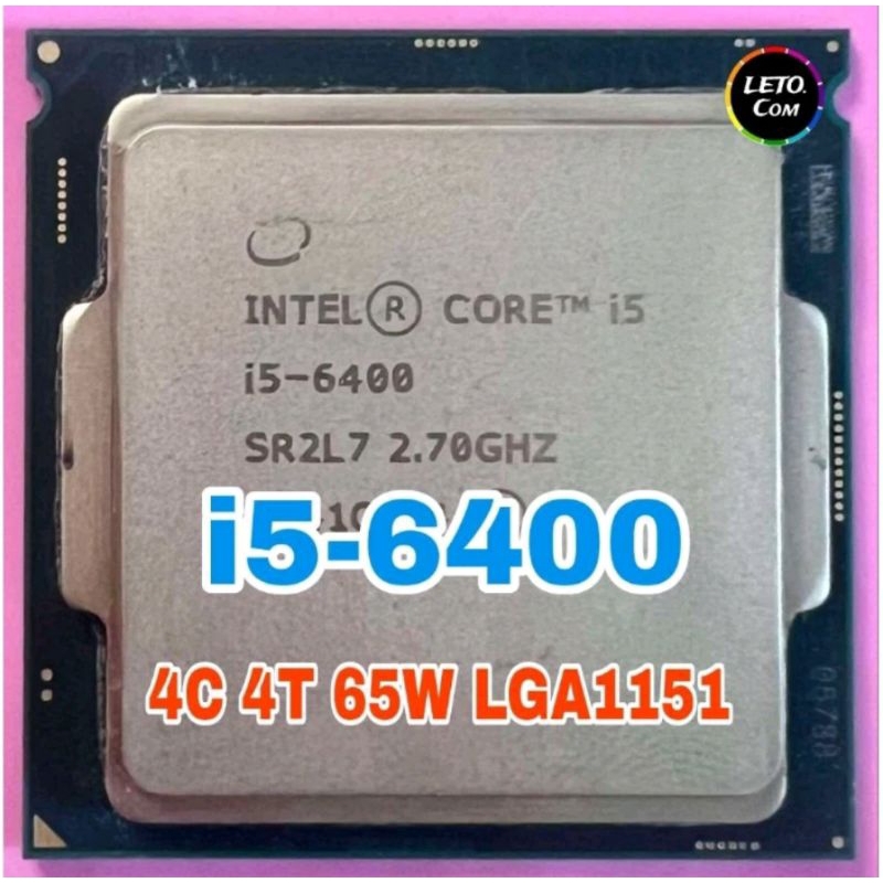 CPU intel i5-6400/ i5-6500/ i5-6600/ i5-7400/ i5-7500/ i5-7600 Socket 1151 ฟรีซิลิโคน1ซอง ...