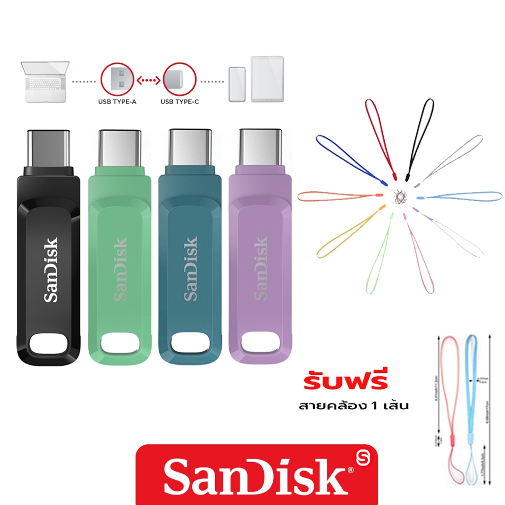 SANDISK ULTRA DUAL DRIVE GO USB TYPE-C 64GB 128GB 256GB (SDDDC3 ...
