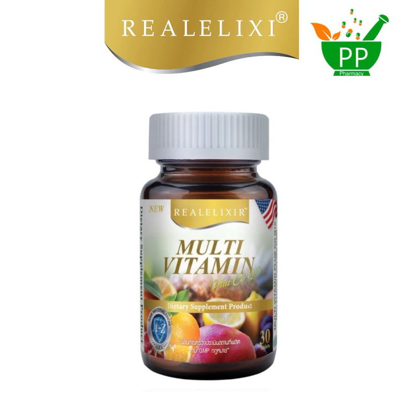 Real Elixir Multi Vitamin +ALA (30 เม็ด) เรียล อิลิกเซอร์ วิตามินรวม ...