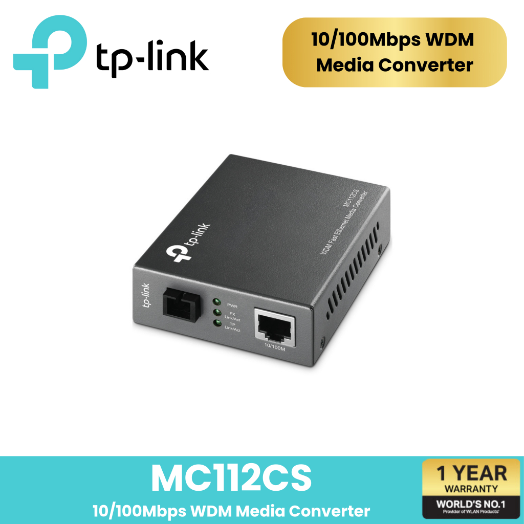 TP-Link MC112CS/MC111CS 10/100Mbps WDM Media Converter #อุปกรณ์แปลง ...