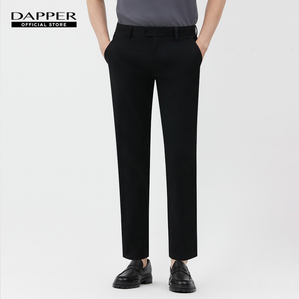 DAPPER กางเกงชิโน่ Basic Chino Pants สีดำ (TC9/BK/666SP1) | Shopee Thailand