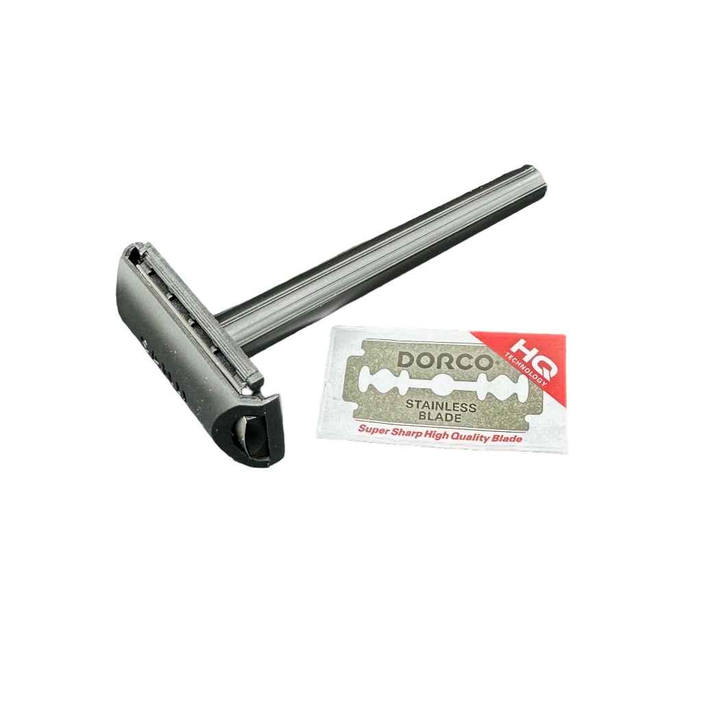 Colorful Double Edge Safety Razors - Black, Blue, Green, Red with Dorco ...