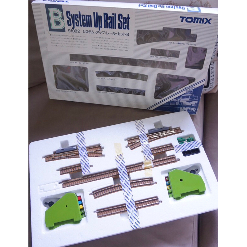 ส่งต่อเซตรางรถไฟ ทางสับหลีก Tomix B System Up Rail set 91022มือสอง ...