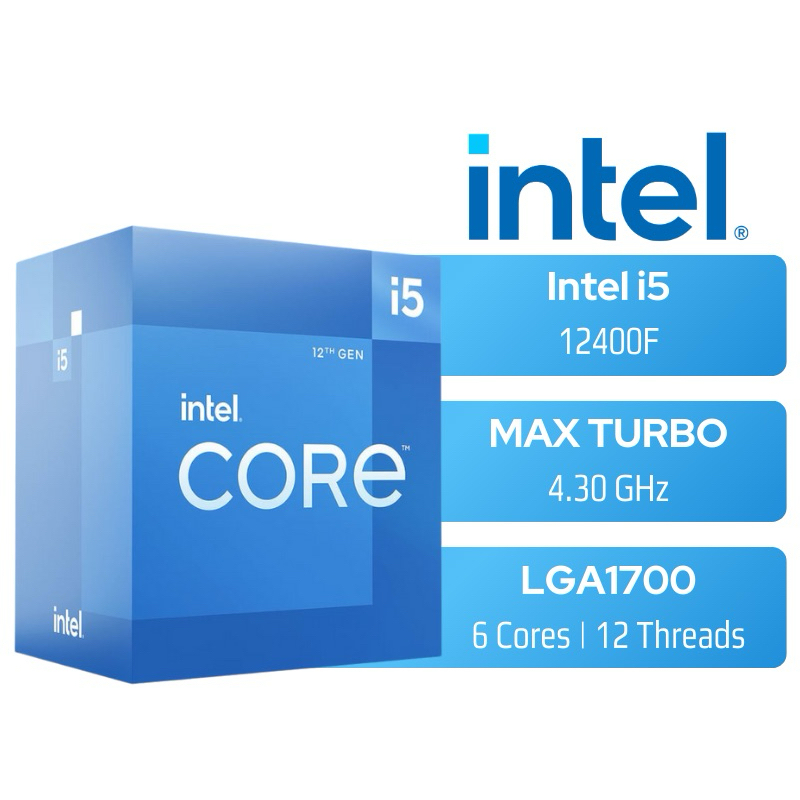 CPU INTEL CORE I5-12400F สินค้าใหม่ ประกัน 3 ปี | Shopee Thailand