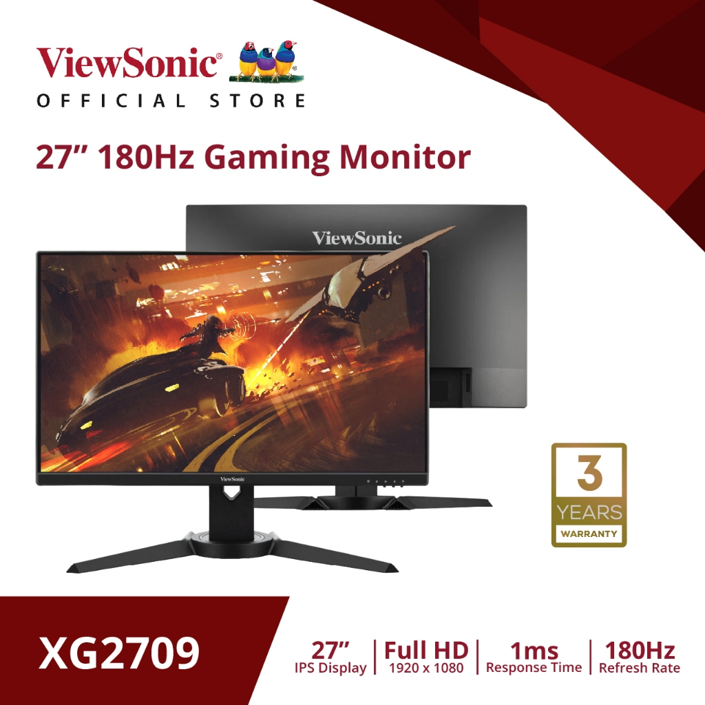 Viewsonic Gaming Monitor XG2709 / 27” / IPS panel / 180 Hz / 1 ms (จอ ...
