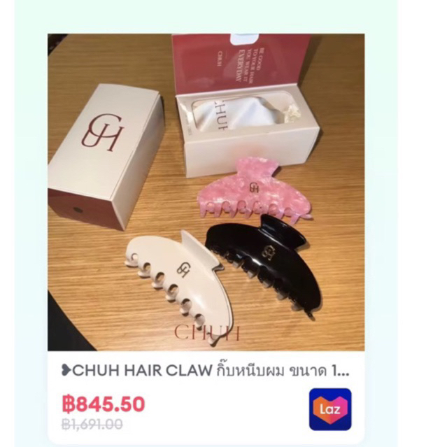Chuh กิ๊บหนีบผม ขนาด 10 ซม. (สีชมพู) | Shopee Thailand