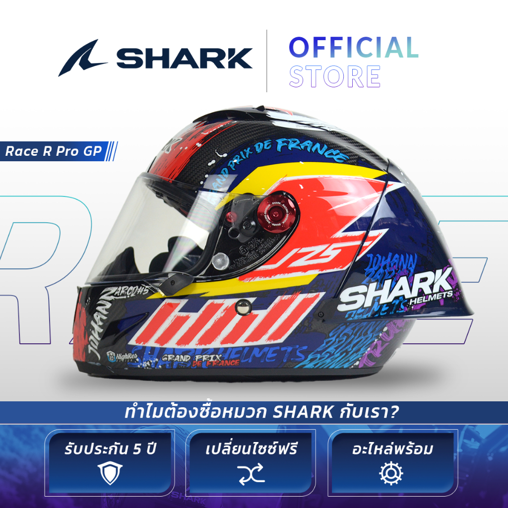 [Official Store] หมวกกันน็อค SHARK Race R Pro GP หมวกกันน็อคสปอร์ต (ใช้ ...